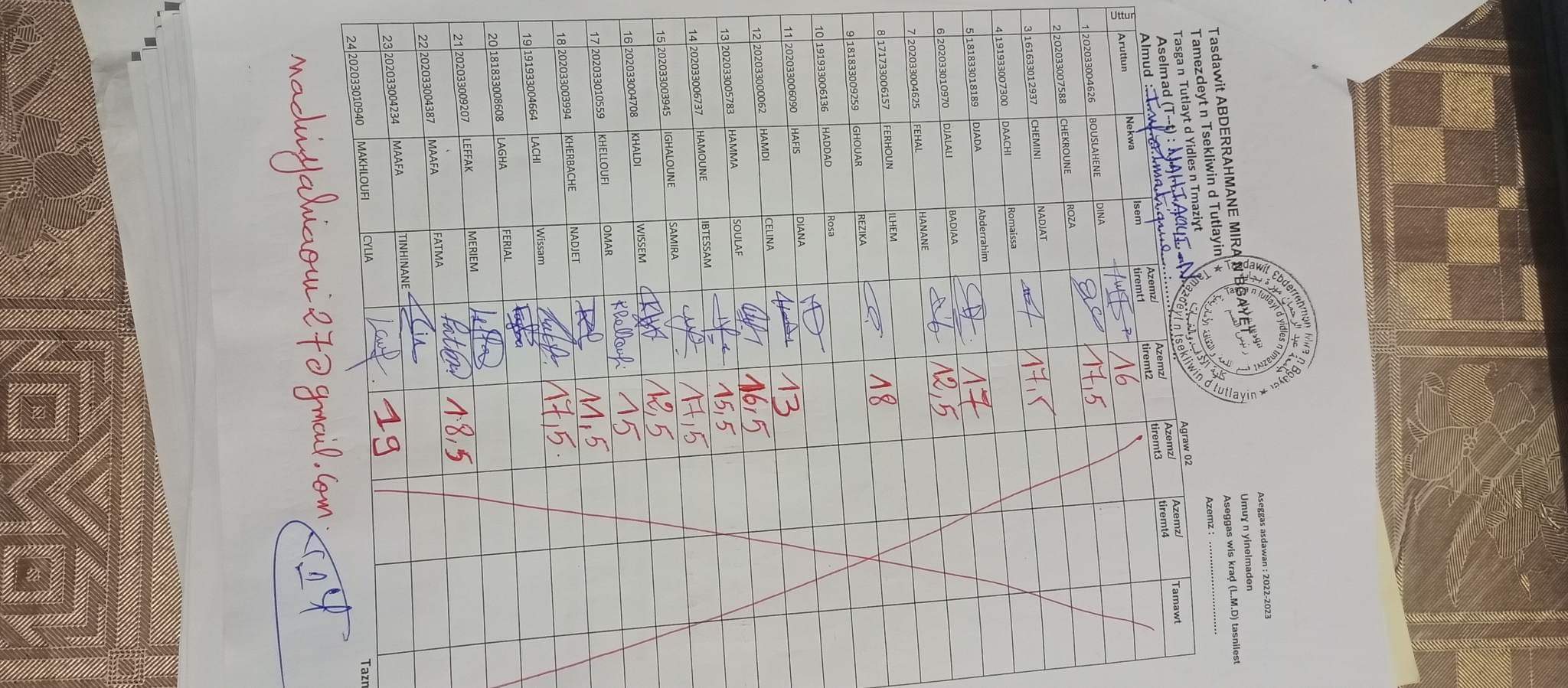 L3 tasnilest (L3 ling.), amesḍis amezwaru (S1), Tasenselkimt ...